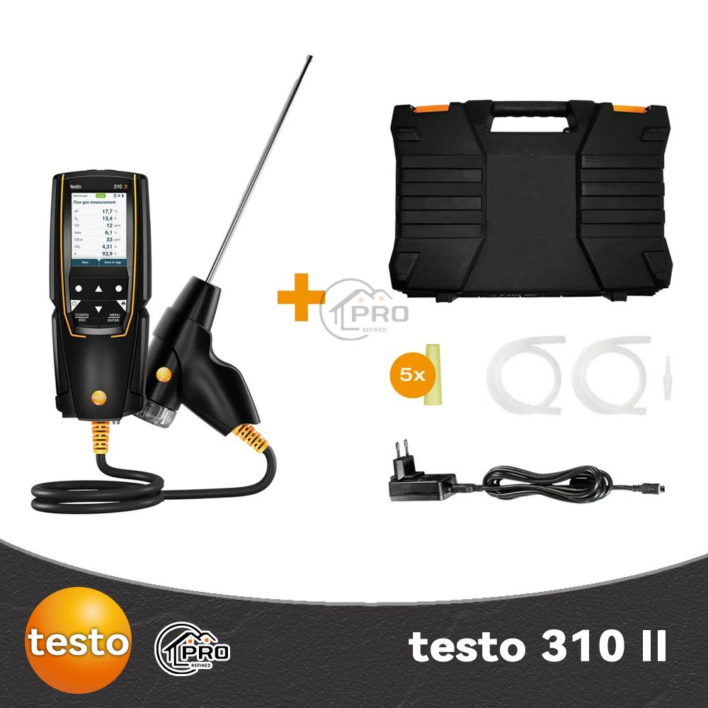 testo 310 II - анализатор дымовых газов купить на OZON по низкой цене ...