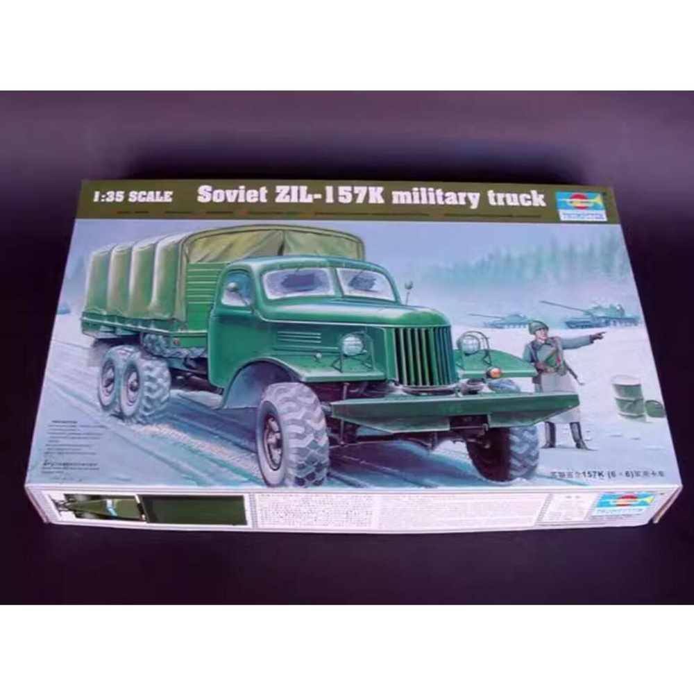 trumpeter 01003 1/35 советский военный грузовик зил - 157к купить на OZON по низкой цене ...
