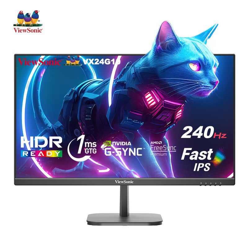 Viewsonic 23.8" Монитор VX24G10/240Hz/1ms GTG/Fas IPS/HDR10/NVIDIA G ...
