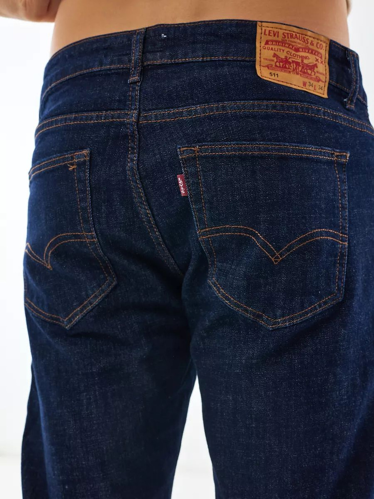 Джинсы Мужской Levi's темно-синий Хлопок, размер 48 Турция купить c доставкой на OZON по низкой ...