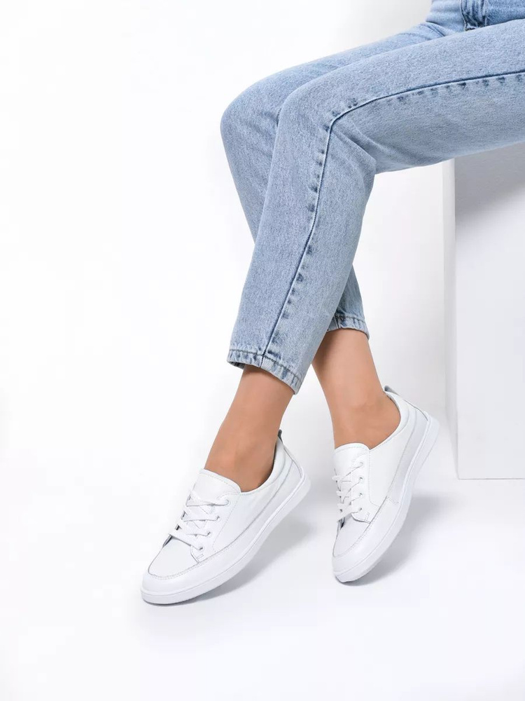 Кеды Женский BELWEST Натуральная кожа, размер 37 H На любой сезон Шнурки Беларусь купить c ...