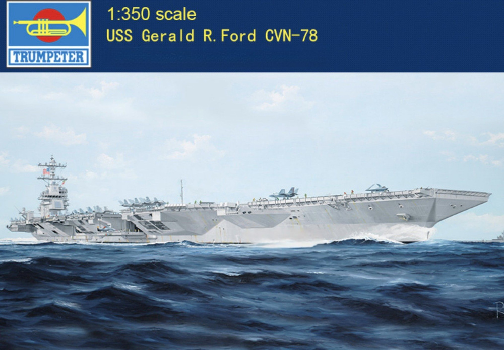 Trumpeter 05638 1/350 USS Gerald R.Ford CVN-78 авианосца Модель сборки ...