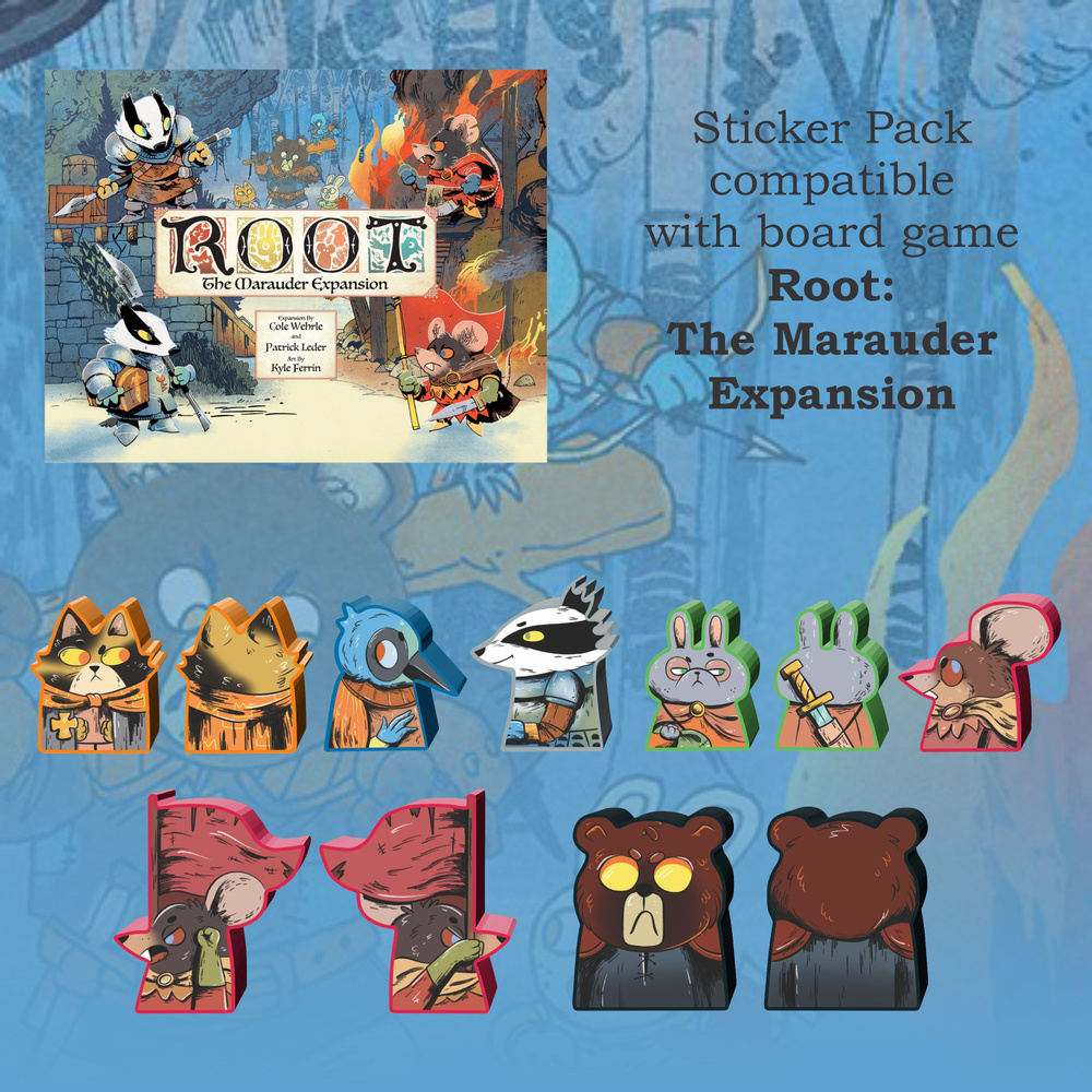 Стикерпак для настольной игры Root: The Marauder Expansion (Корни ...