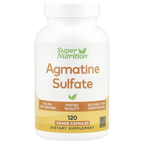 Super Nutrition Agmatine Sulfate, сульфат агматина, 750 мг, 120 ...