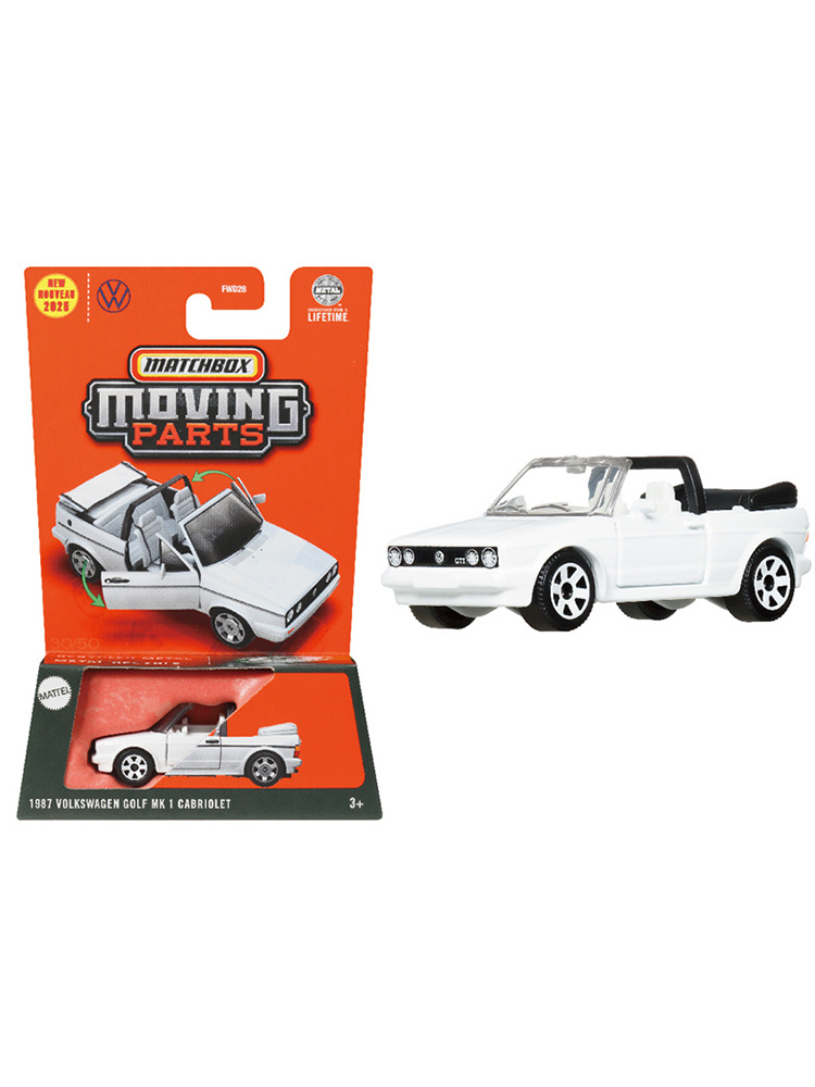 Машинка Matchbox 2025 FWD28 Moving Parts 1987 Volkswagen Golf MK 1 ...