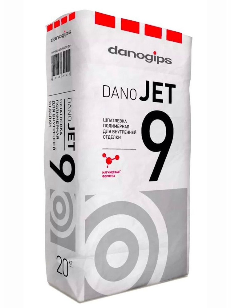 Шпатлевка полимерная Danogips JET 9 20 кг купить на OZON по низкой цене (2099958331)