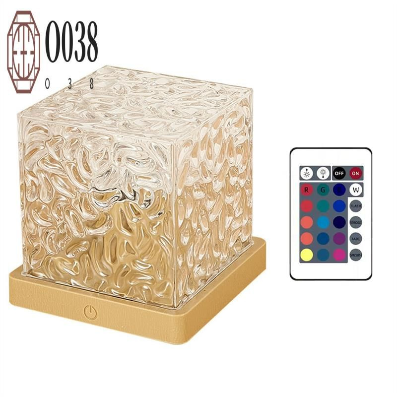 N6(T S B I) Хрустальная USB-Лампа, Проектор С Водной Рябью, Ночник, Пульт Дистанционного ...