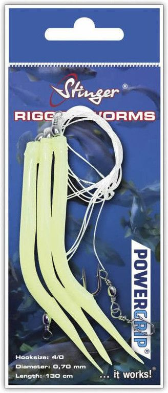 Сабики Rigged Worms #8/0 0.80mm Glow купить c доставкой на OZON по ...