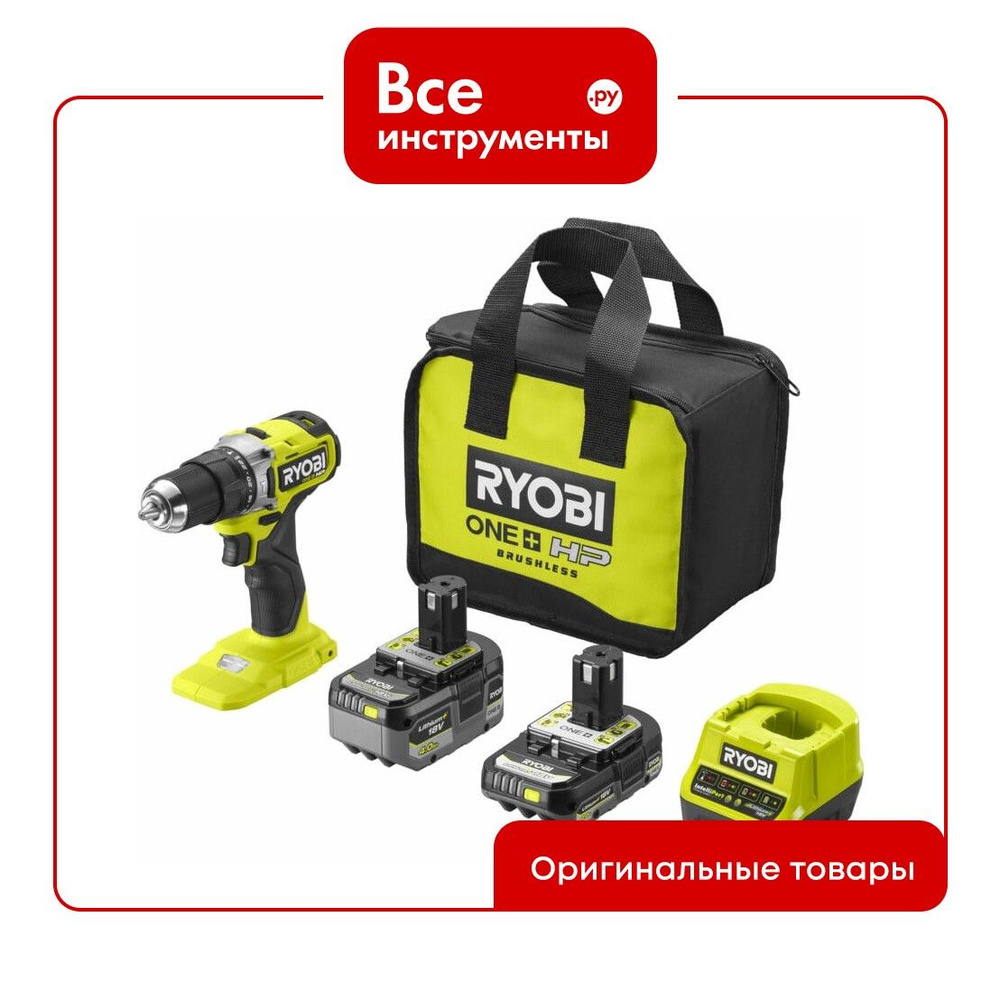 Ударная бесщеточная дрель-шуруповерт Ryobi ONE+ RPD18C-242S купить на ...