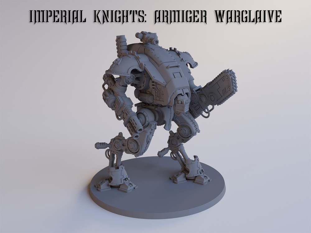 Imperial knights: Armiger Warglaive / Армигер Варглейв оруженосец ...