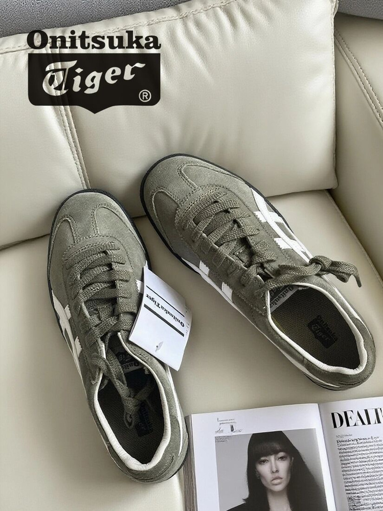 Кроссовки Мужской, Женский Onitsuka Tiger Натуральная кожа Фитнес, Гимнастика, размер 38 R ...