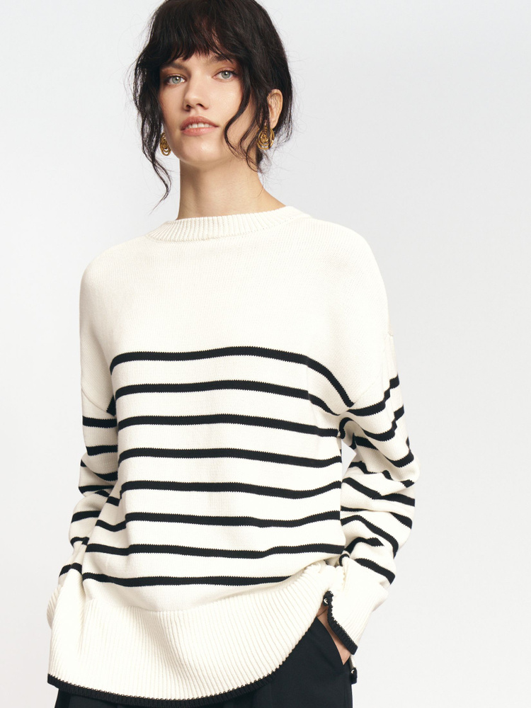 Свитер Женский Zolla слоновая кость Хлопок, размер 42 Длинный Китай купить c доставкой на OZON ...