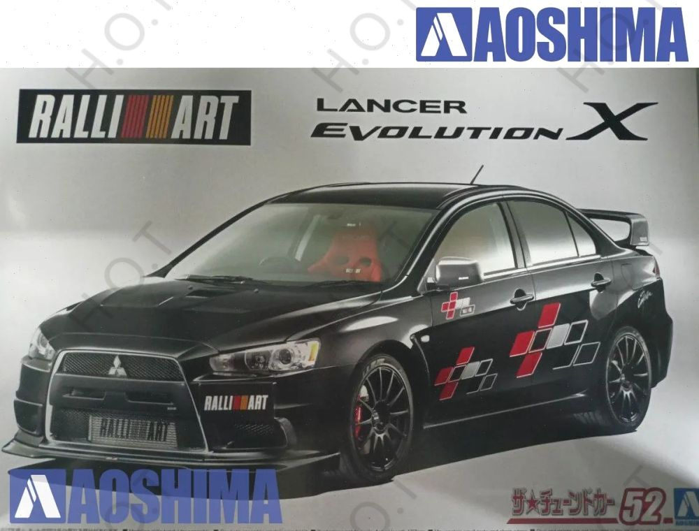 Сборная модель 1/24 Rallyart CZ4A Mitsubishi Lancer Evolution X 2007 ...