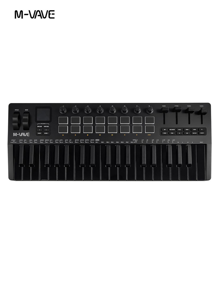 M-VAVE SMK-37 PRO MIDI-клавиатура 37-клавишный контроллер USB MIDI ...