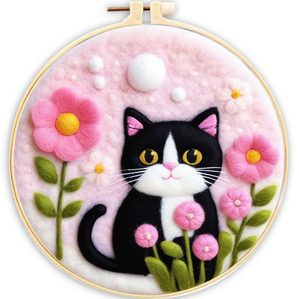 20x20cm,(Включая рамку)Набор для ковровой вышивки,Милые животные ...