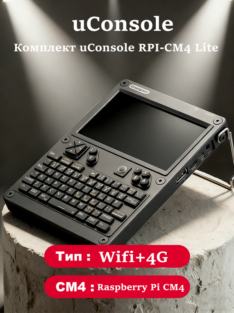 Комплект uConsole RPI-CM4 Lite С версией ядра CM4, а также функциями 4G ...
