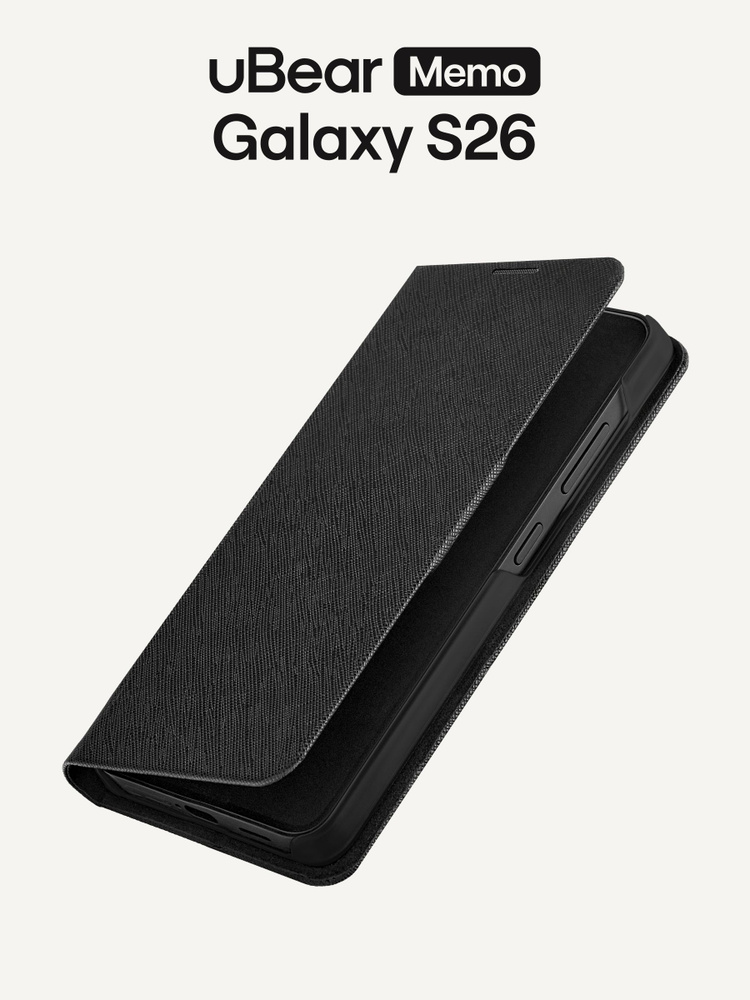 Чехол защитный uBear Memo Case для Samsung Galaxy S26, искусственная ...