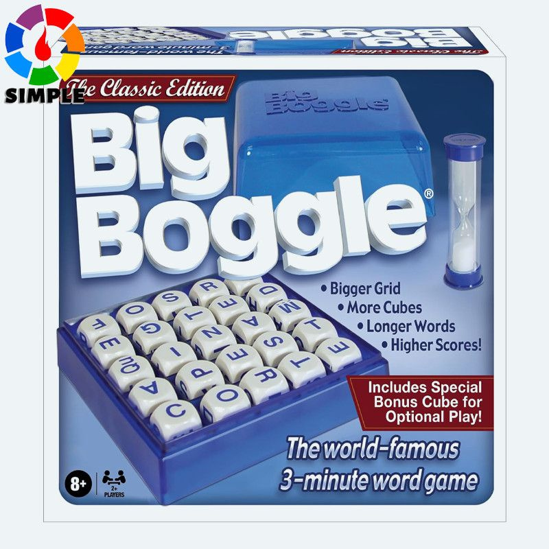 Winning Moves Big Boggle with 5x5 Grid and 25 Letter Cubes Game ...