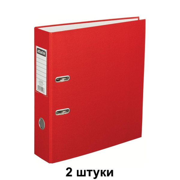 Attache Папка-регистратор с арочным механизмом Красный, 80 мм, 2 шт купить на OZON по низкой ...