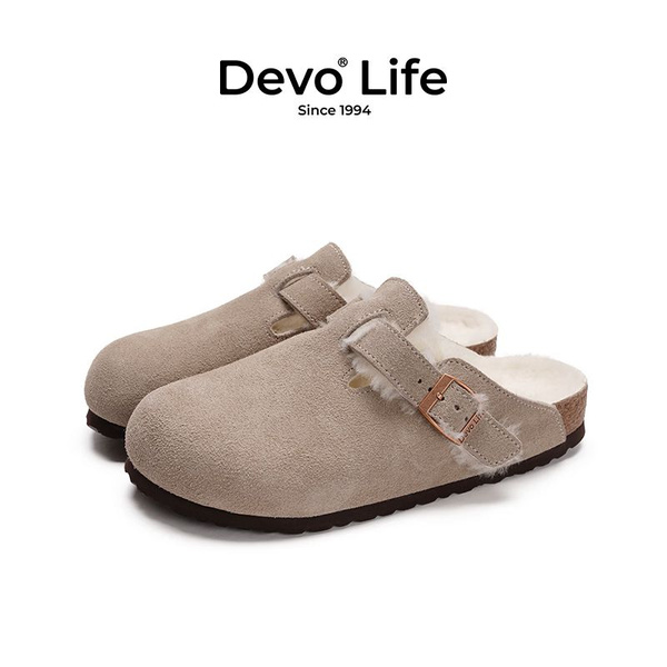 Сабо Женский Devo Life Замша, Кашемир, размер 39 Анатомическая стелька Без каблука Китай купить ...