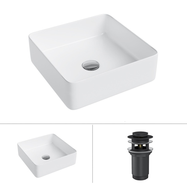 Накладная раковина для ванной Helmken 48837000 комплект 2 в 1: раковина на столешницу ...