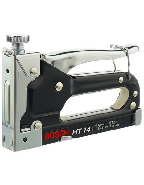 Степлер ручной Bosch HT14 скобы тип 53: 11.4мм 4-14мм гвозди тип 41 ...
