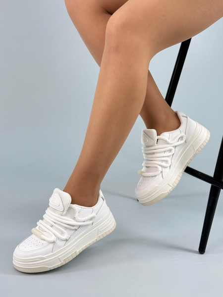 Кроссовки Женский BELEANOR Экокожа, размер 38 7 Демисезон Шнурки ...