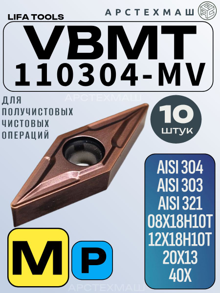 Токарная пластина VBMT110304-MV купить на OZON по низкой цене (2509385107)