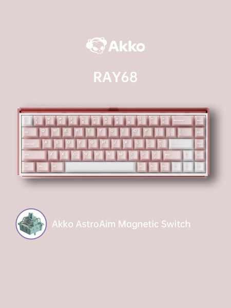 AKKO Игровая клавиатура беспроводная Механическая клавиатура Akko Ray68 ...