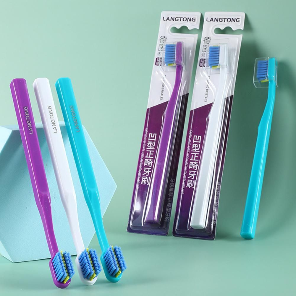 Зубная щетка для брекетов мягкая/ для брекет-системы/ средняя жесткость ...