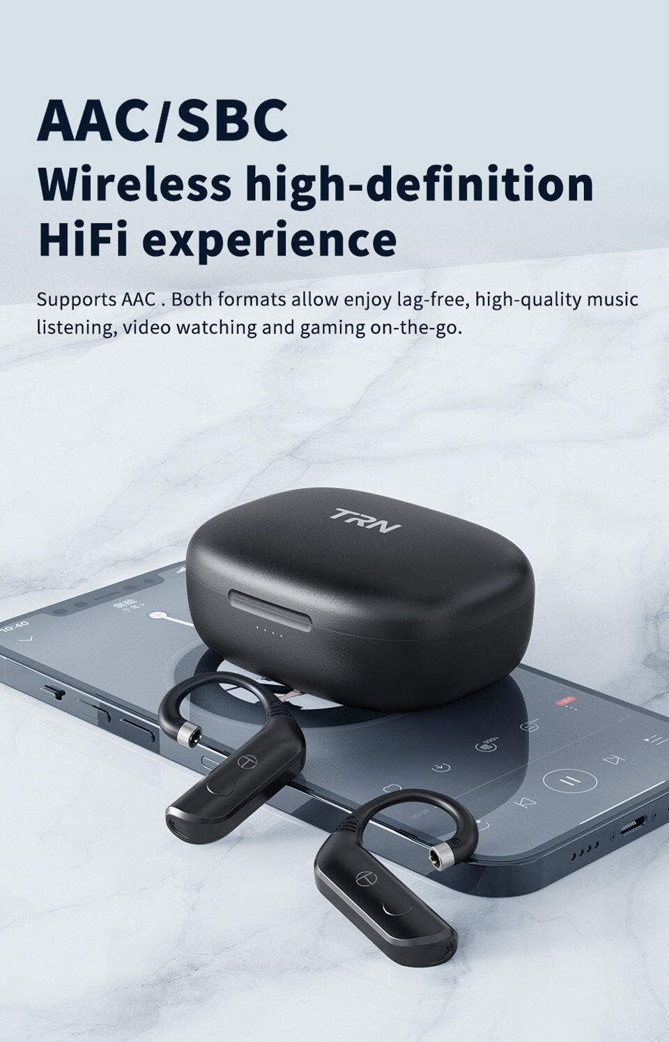 Коробка для хранения наушников FAAEAL с ушными крючками TRN BT20 Pro с ...