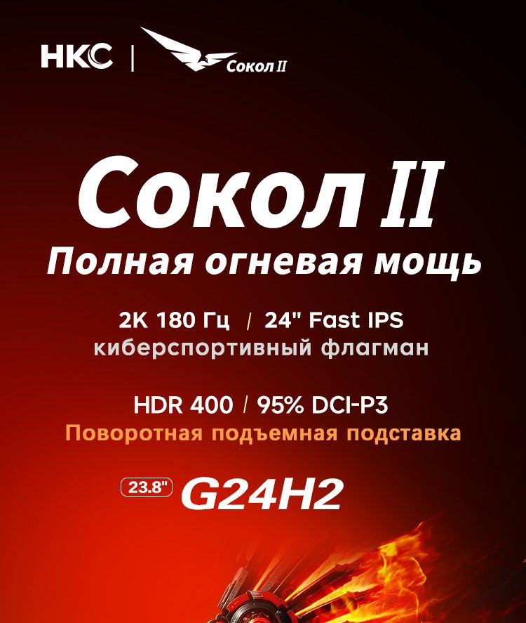 HKC 24" Монитор G24H2, черный купить на OZON по низкой цене (1922453791)