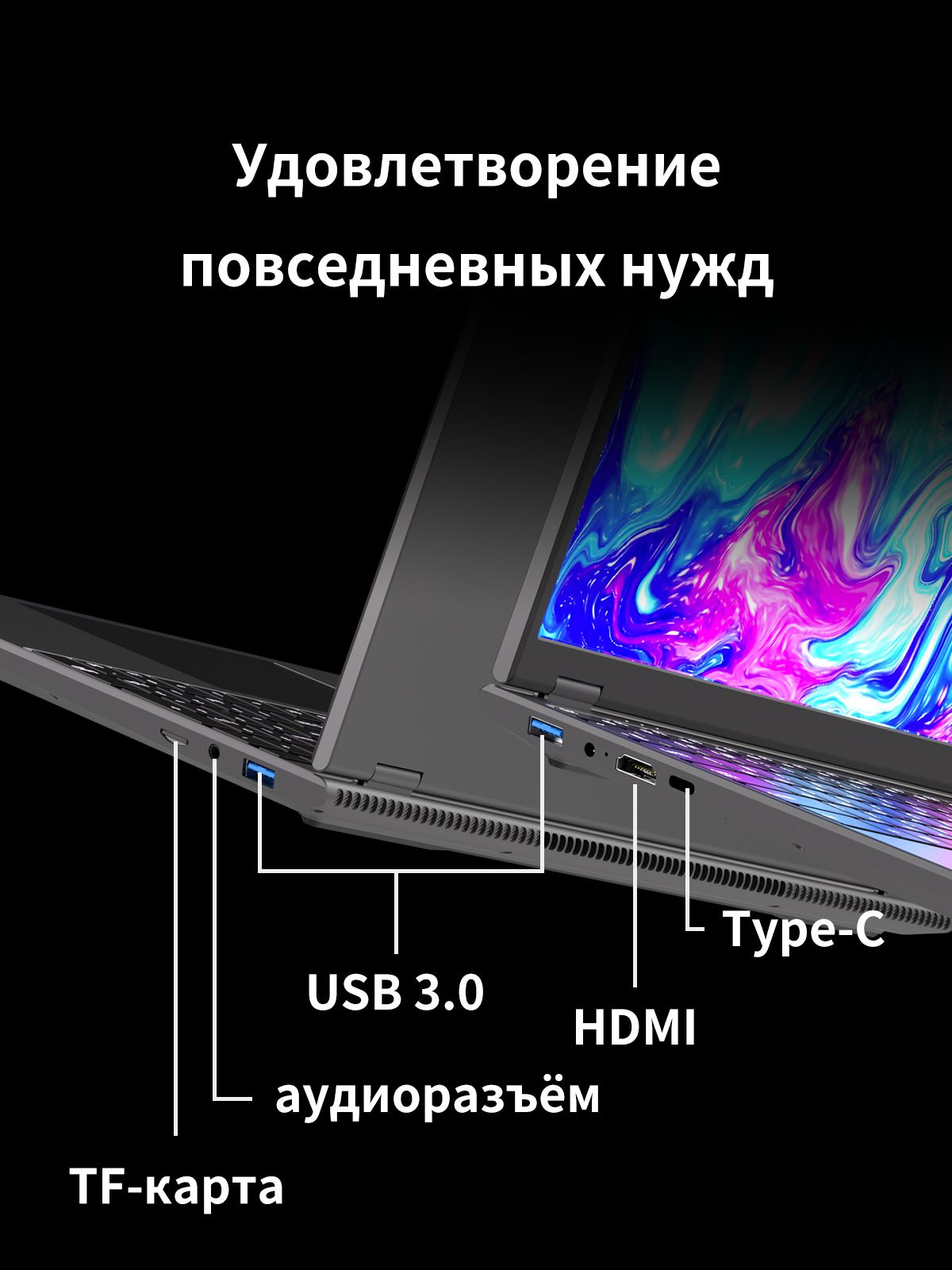 Ноутбук Neobihier, 16.1, INTELC, Intel N95, 32 ГБ, NVIDIA GeForce MX350 ...