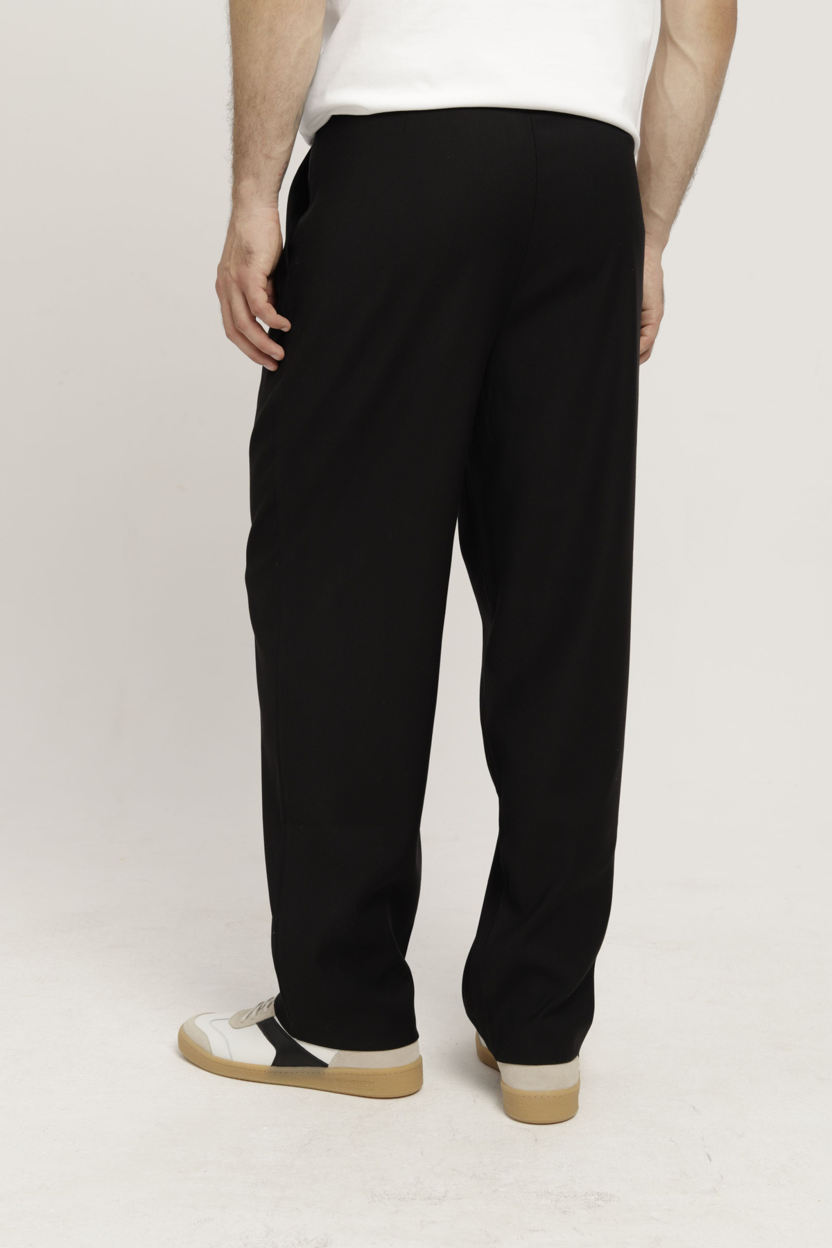 Брюки Мужской BLACK MOTTE широкие, классические коричневый Костюмная ткань Офисный/школьный ...