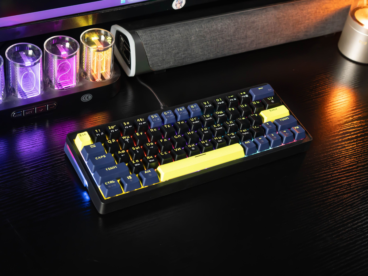 Furycube CyberLynx AG63: механическая проводная игровая клавиатура (63 ...