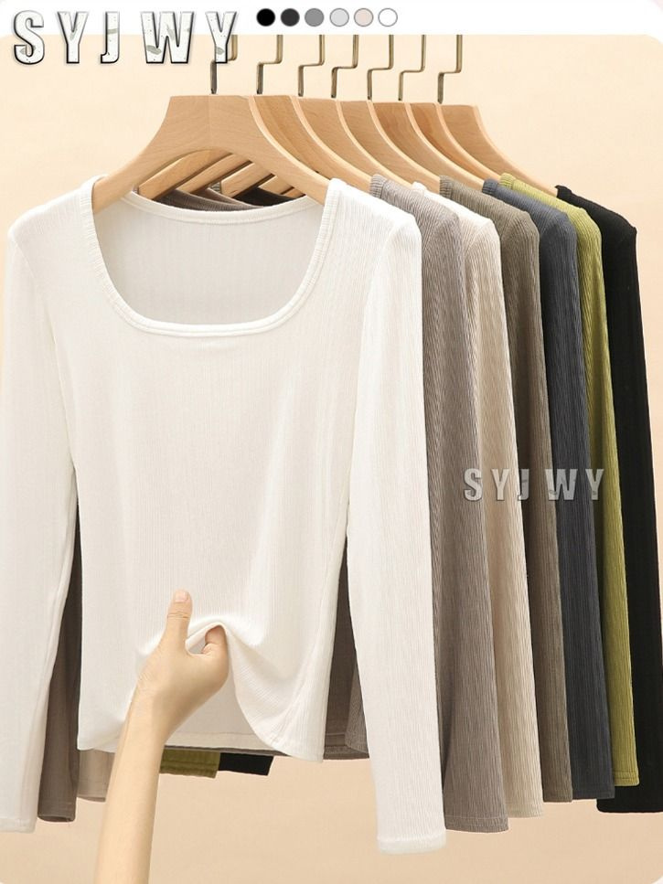 Лонгслив Женский SYJWY бежевый нейтральный, светло-серый меланж Длинный, размер 42 Политекс ...