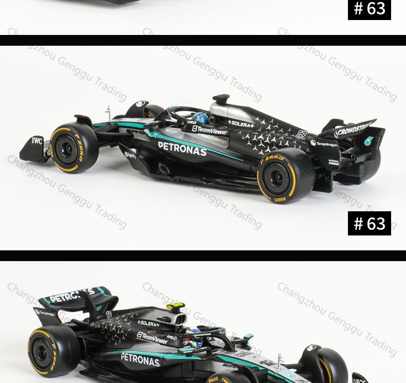 Акриловая прозрачная коробка Bburago 1:43 Mercedes AMG Гран-при ...