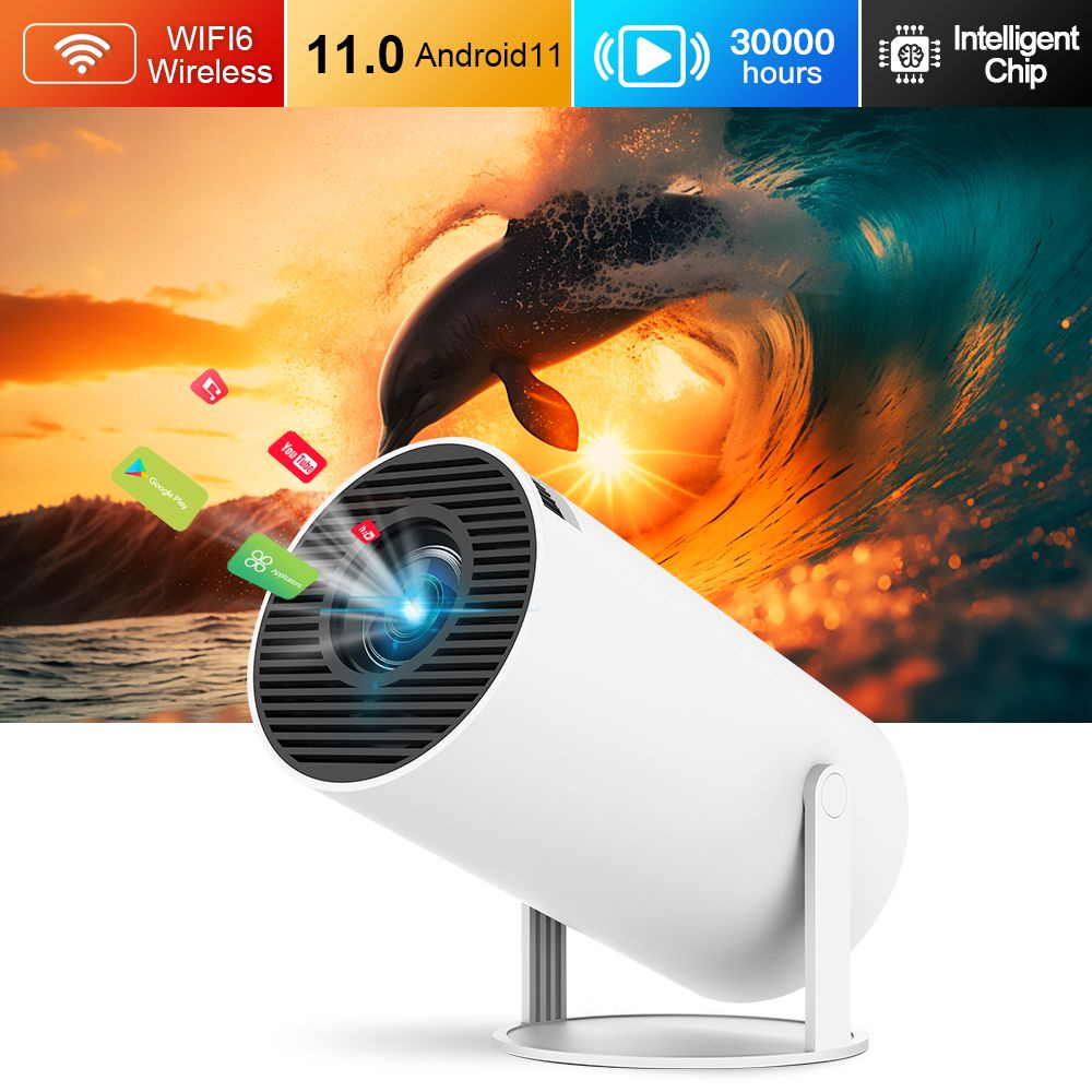 WEMI Проектор для фильмов projector, 1LCD, белый купить на OZON по ...