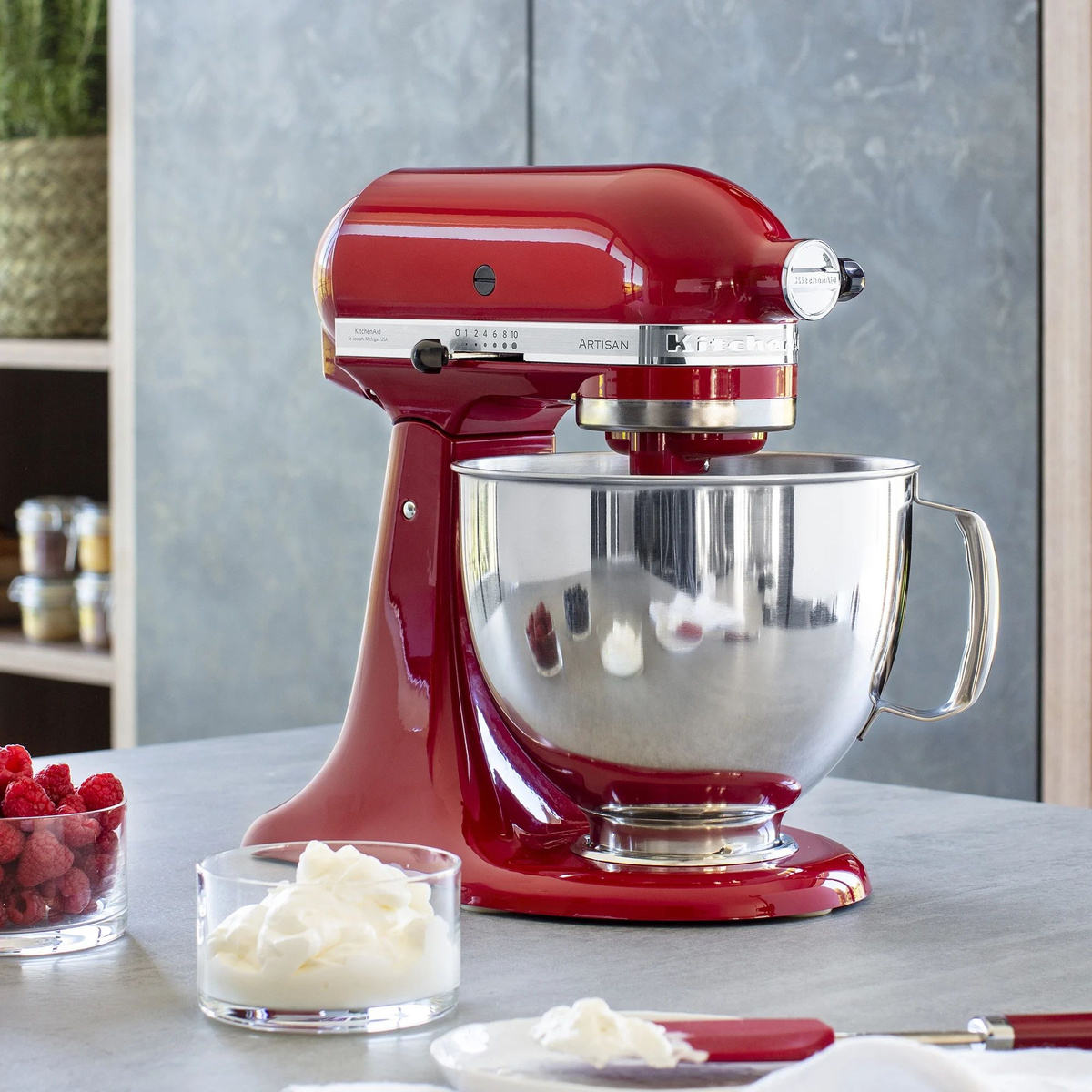 Миксер KitchenAid 5KSM175PSEER красный купить на OZON по низкой цене ...