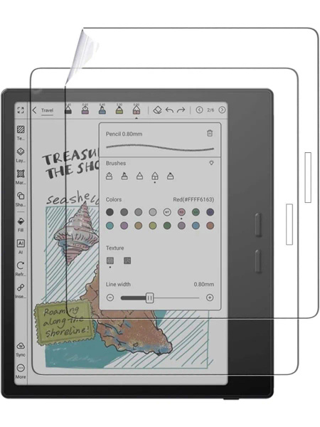 2 упаковки матовых защитных пленок для экрана, совместимых с Onyx BOOX ...