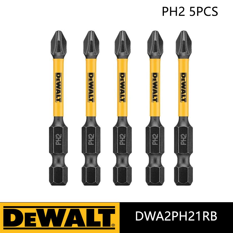 DEWALT набор бит 57мм ,PH2, 5 предметов DWA2PH2IRB купить на OZON по ...