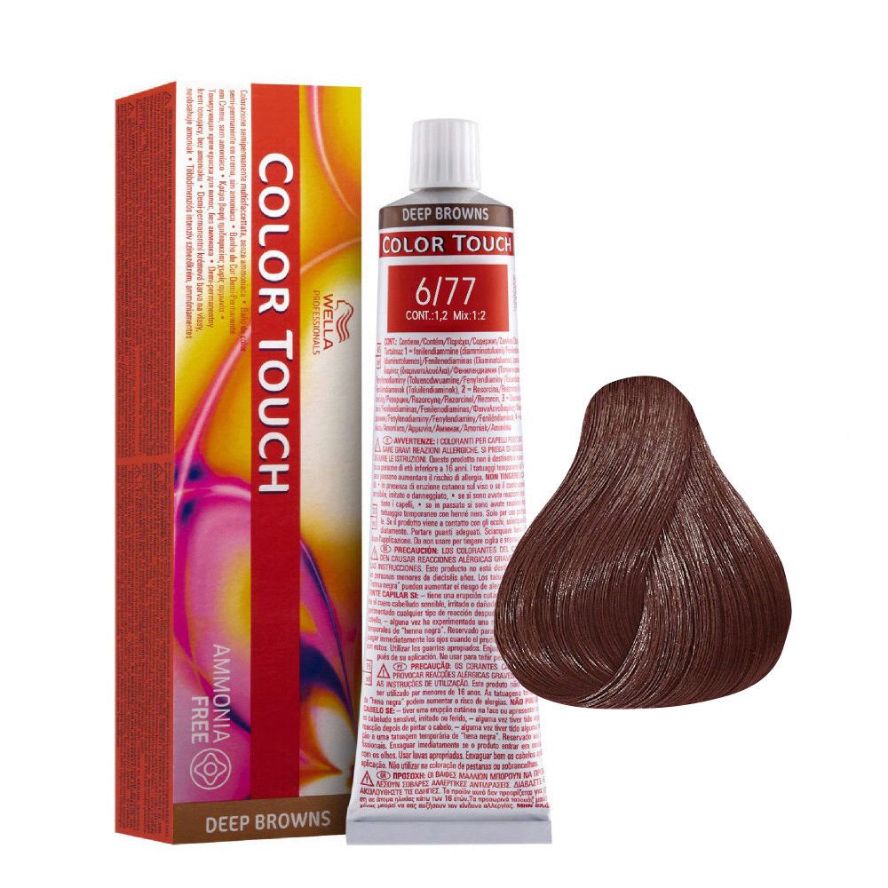 Wella Color Touch 6/77 Крем-краска Кофе со сливками 60 мл купить на ...