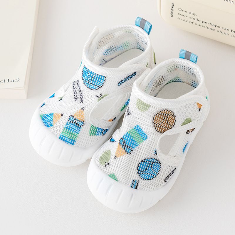 Сандалии Девочки, Мальчики, размер 17 Синтетическая дышащая сетка Без ...