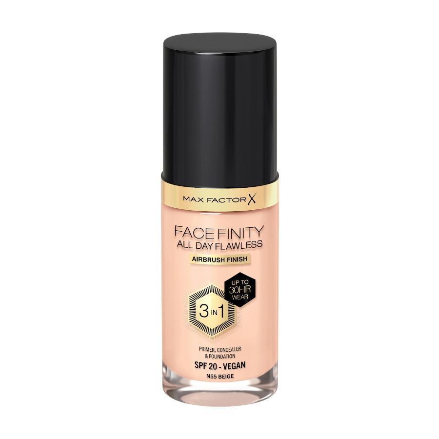 Max Factor тональный крем facefinity all day flawless 3 in 1 vegan foundation N55 beige купить ...