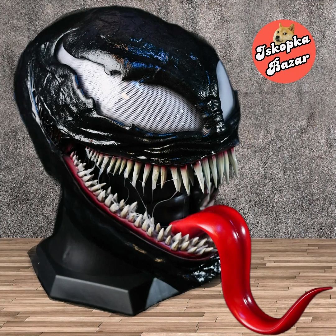 Маска Веном, Venom 3, Есть язык (для взрослых) носимая копия реквизита ...