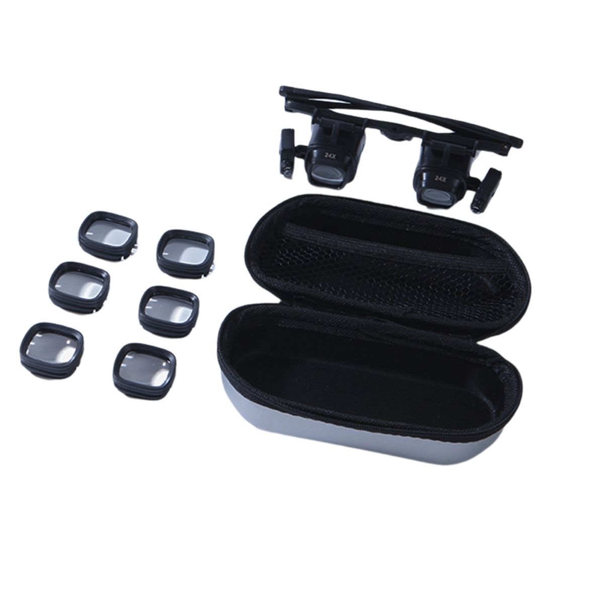 Увеличительное Стекло С 24-Кратным Увеличением На Голове, 2X, 6X, 10X ...