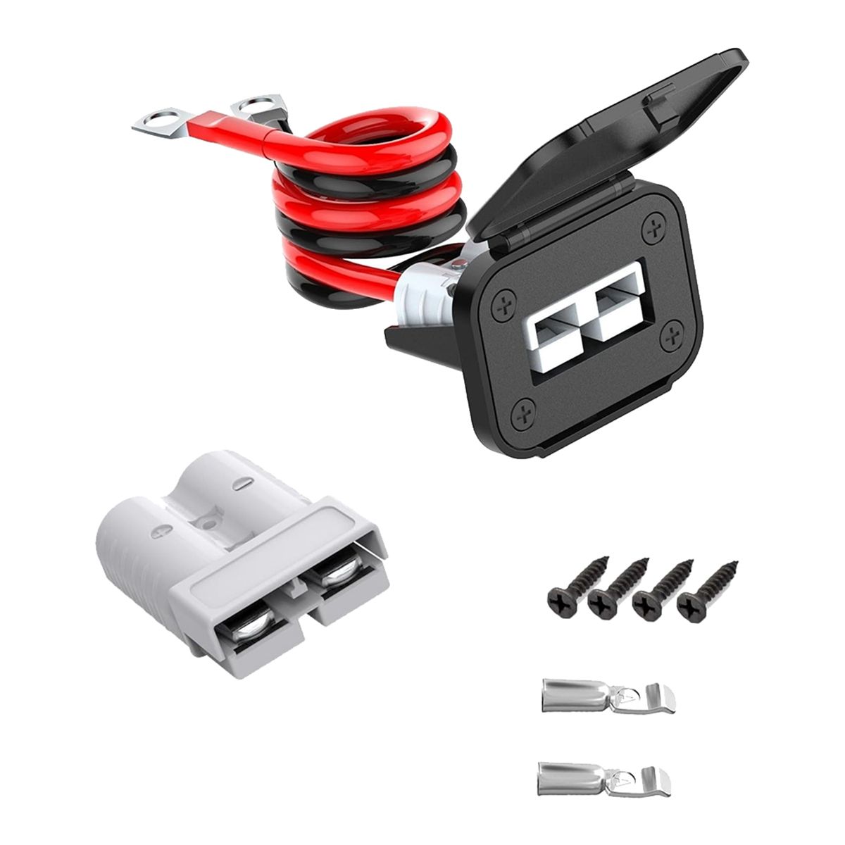 Connector, 8AWG 50AMP Разъем Для Быстрого Подключения Аккумулятора ...