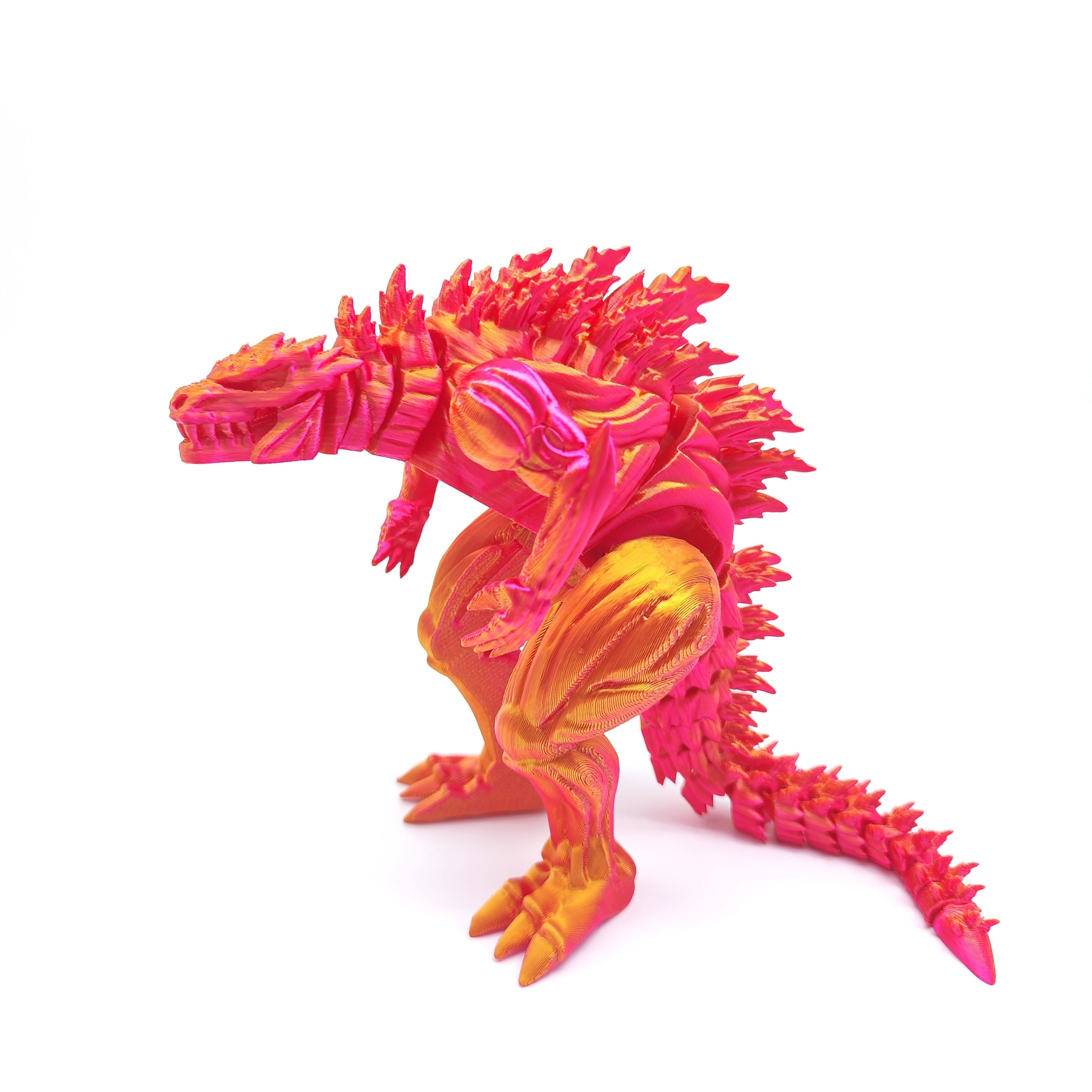 Фигурка 3D -печать Muscle Godzilla Dinosaur Toys / 3D printing Godzilla ...