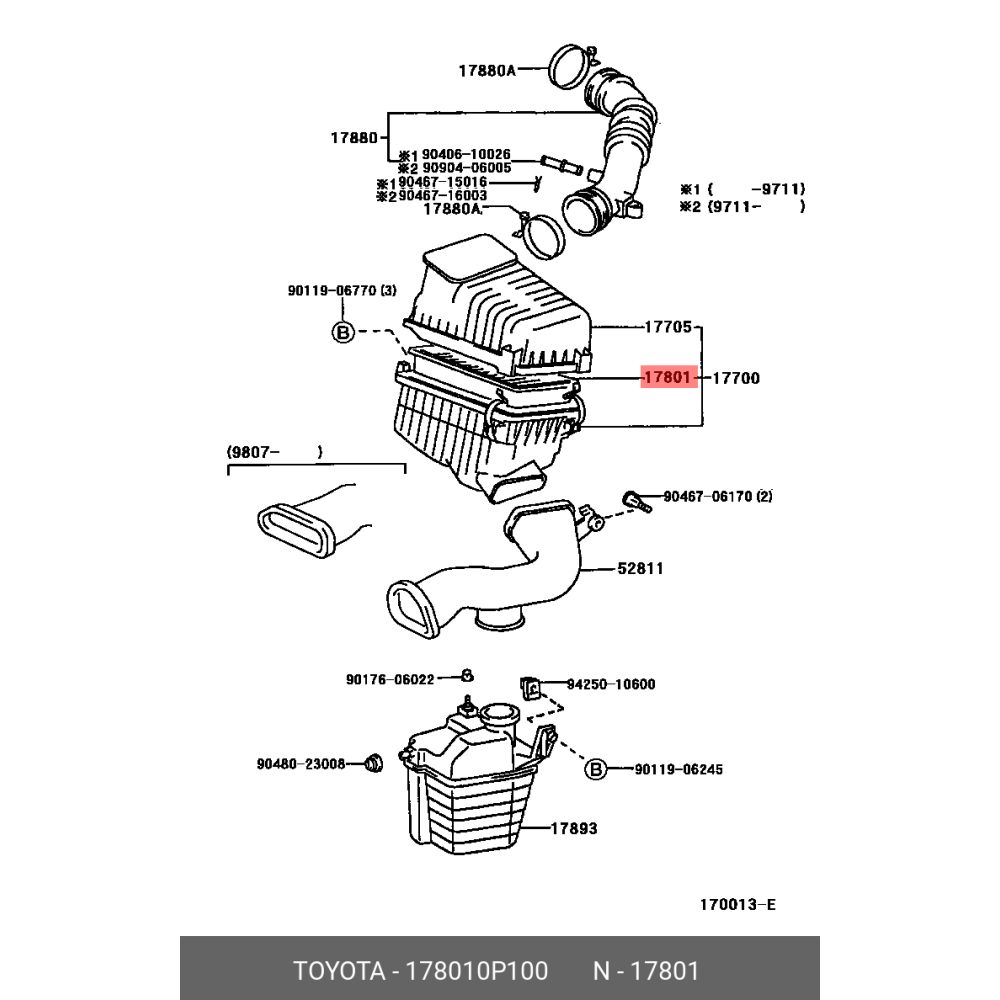 Фильтр воздушный toyota tundra TOYOTA-LEXUS 17801-0P100 купить на OZON ...