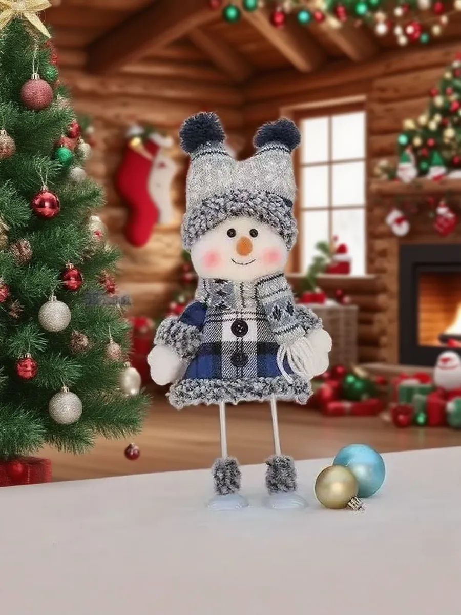 Игрушка под елку снеговик_ob_6ADl, высота 33 см, длина 11 см купить на ...
